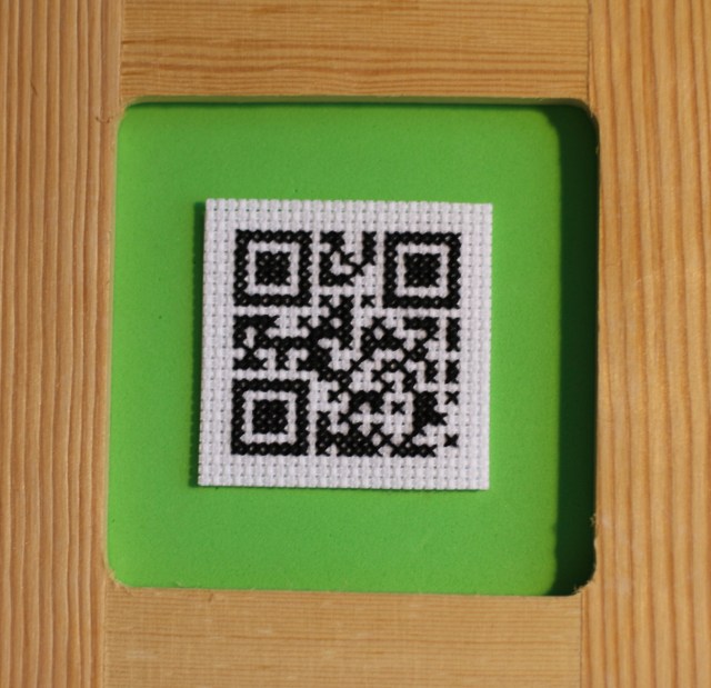 QR Code Cross Stitch: A Little Gift | Baking, Making, and Crafting